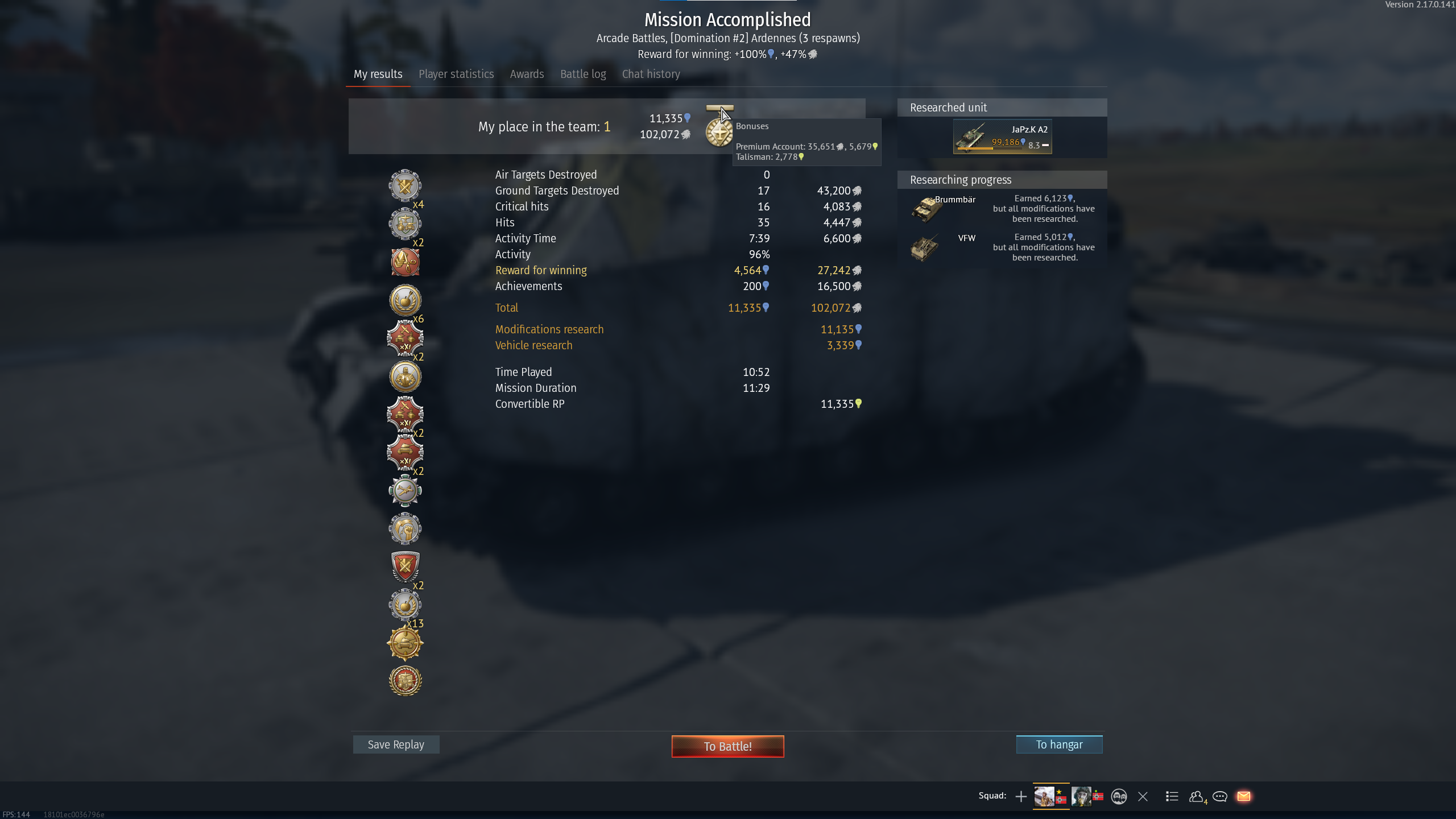 These low RP are ok? (how to improve?) - Ground Battles - War Thunder ...