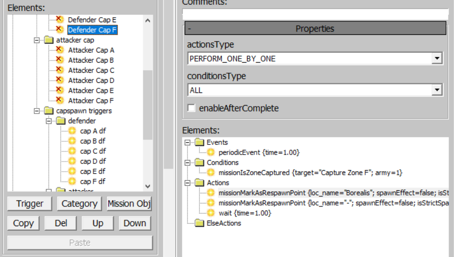 trying to make spawns based on who has the capture zone - Missions and ...